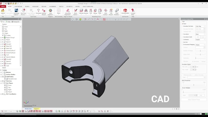Do reverse engineering, solid model from scan file, stl to stp by ...