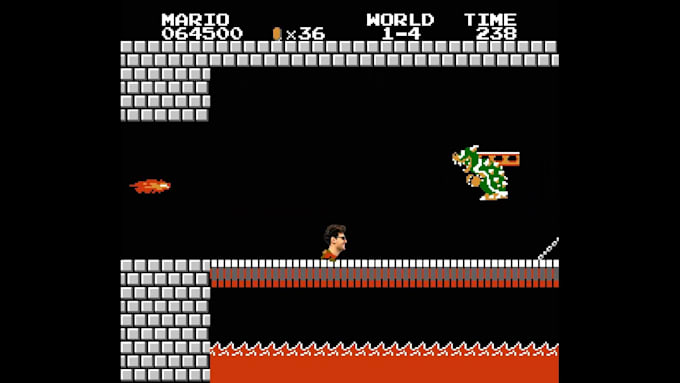 Make you a super mario character in final level by Federico3d | Fiverr