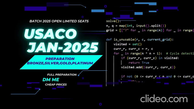 Solve cf,cc,topcoder and usaco problems and also help in training ai by Hammadfiverpro | Fiverr