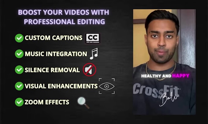 Add custom captions for tiktok, youtube shorts and reels by Abderrahmencheb | Fiverr