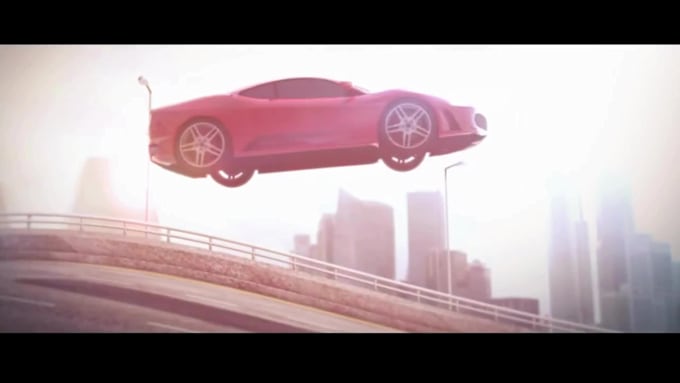 Create cinematic 3d car chase animation, photorealistic car model vfx ...