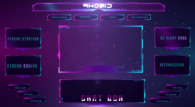 Design animated stream twitch overlay and logo by Sagraphicx | Fiverr