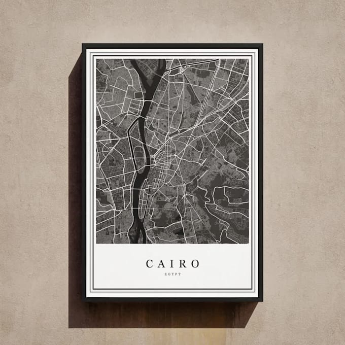 Create a fully customized, unique map poster of your special location ...