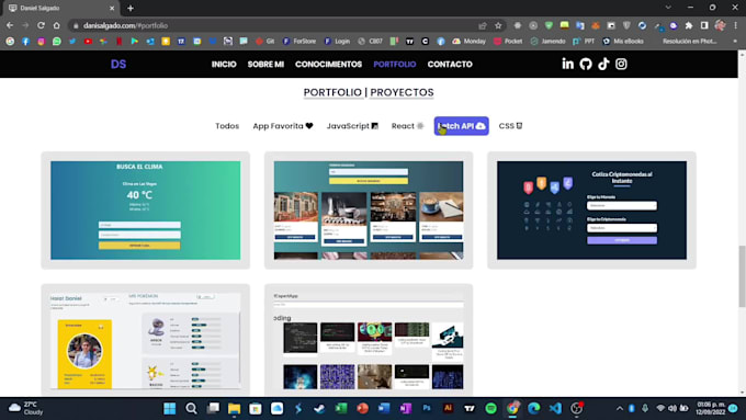 Build a creative portfolio website using html, css, and js by ...