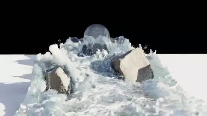 Do realistic 3d water simulation fluid simulation, liquid simulation ...