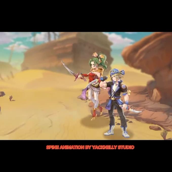 Create spine 2d game characters and animations for your unity project