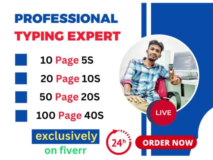Do fast accurate typing, retype scanned documents by Mr_parvez1971 | Fiverr Do fast accurate typing, retype scanned documents by Mr_parvez1971 | Fiverr