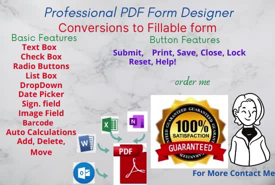 Create or design professional fillable pdf form by Fatima_1989 | Fiverr