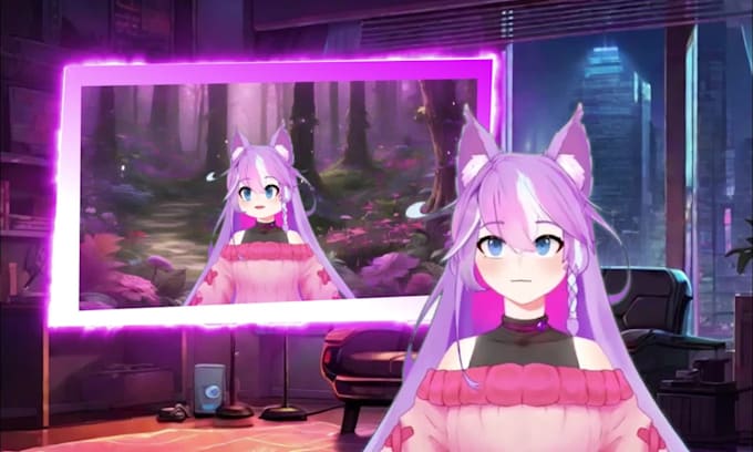 Design and rig vtuber character in live2d, for vtuber model