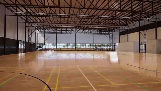Create realistic 3d sport arena, gaming arena, 3d stadium animation ...