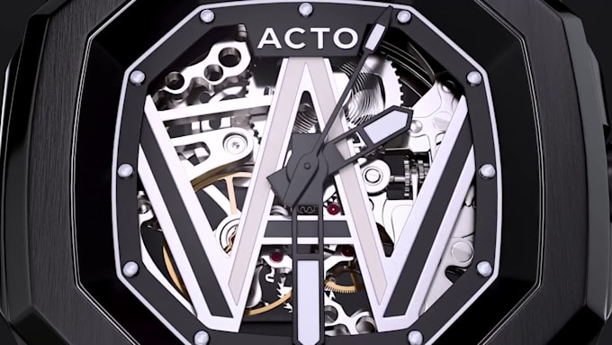 Render 3d watch design, 3d watch animation, cgi watch animation for ...