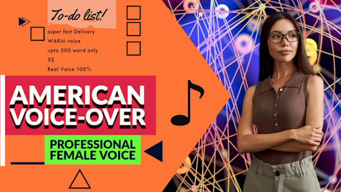 Record a professional american female voice over by Repon122 | Fiverr