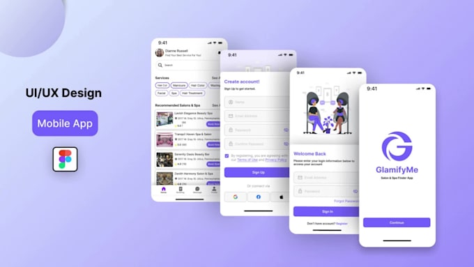 Design ui ux for mobile apps using figma by Mohaiminul8080 | Fiverr