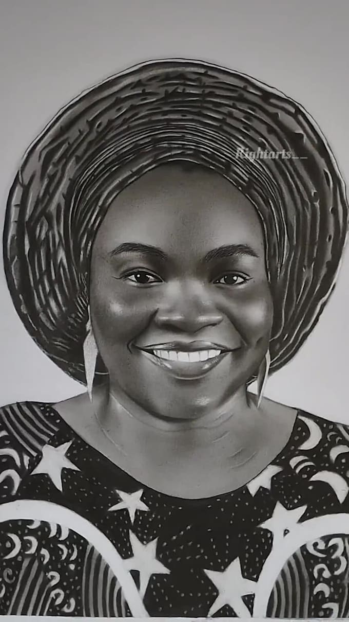 Draw a realistic pencil portrait from a photo by Righteousness1 | Fiverr
