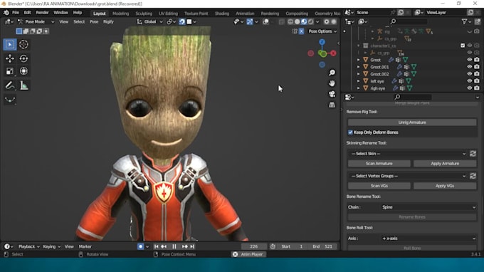 Create rig of any 3d character by Ra_animation | Fiverr