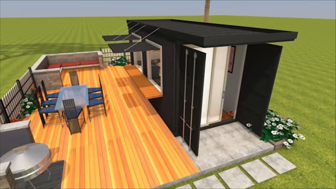 Design shipping container bbq for your business by Adagala | Fiverr