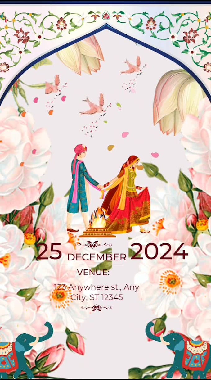 Professional animated digital invitations for weddings by Savita001 ...