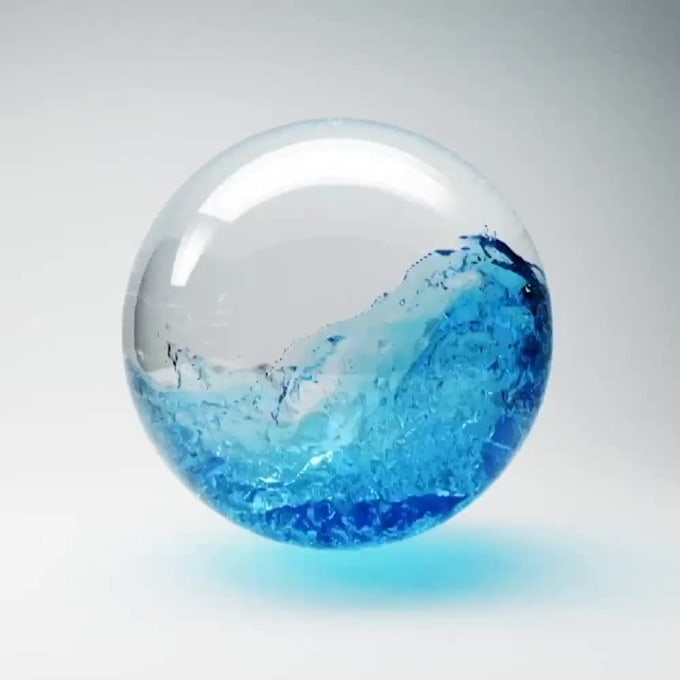 Make 3d fluid animation water simulation, liquid animation, 3d water ...