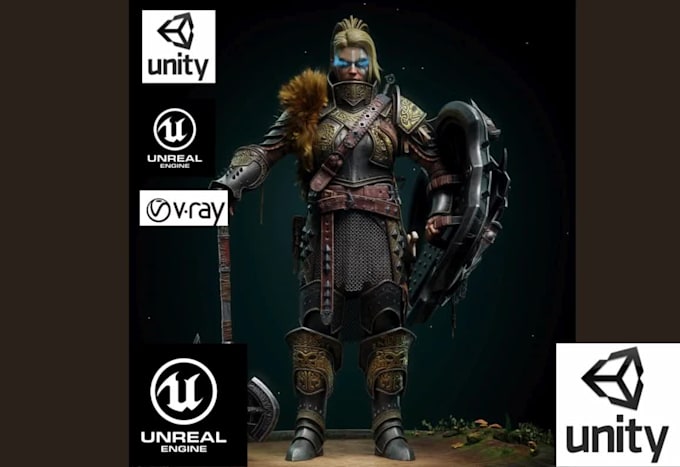 Do 3d Character Modeling Unreal Engine And Unity Game Character 3d