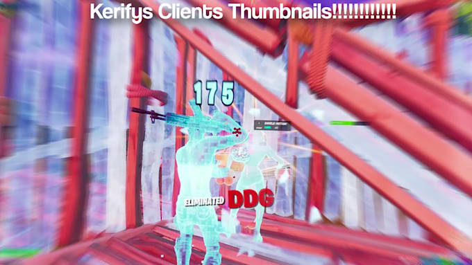 Make a thumbnail with custom damage and eliminated text for you by ...