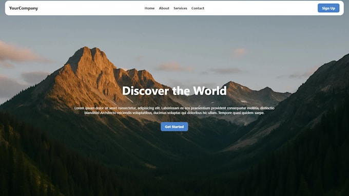 Design a modern responsive website using html css and js by Hugino | Fiverr
