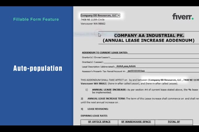 Create a fillable ms word form or redesign its layout by Sb_order | Fiverr