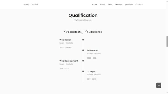 Make a portfolio with reactjs by Qblink461 | Fiverr
