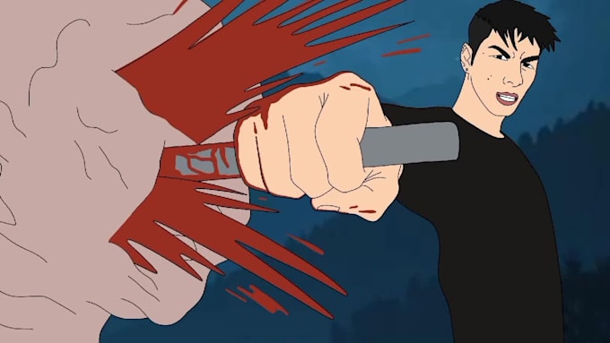 Create 2d animated music video 2d cartoon animation 2d character ...