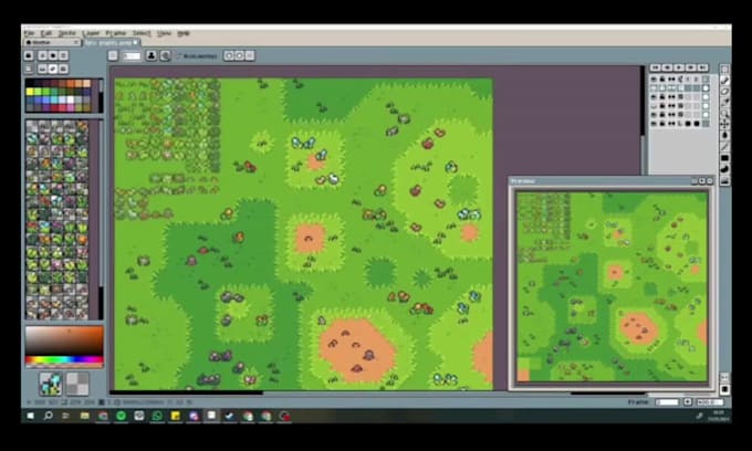 Do pixel art top down tileset, rpg games, game environment, assets and ...