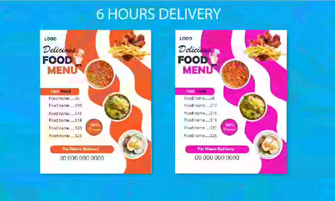 Do professional restaurent food menu design by Vectorlily | Fiverr