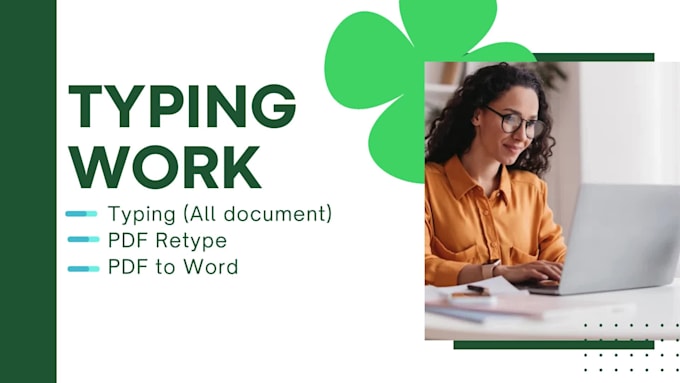 Typing, retype document, pdf to word and retyping by Umairakram123 | Fiverr