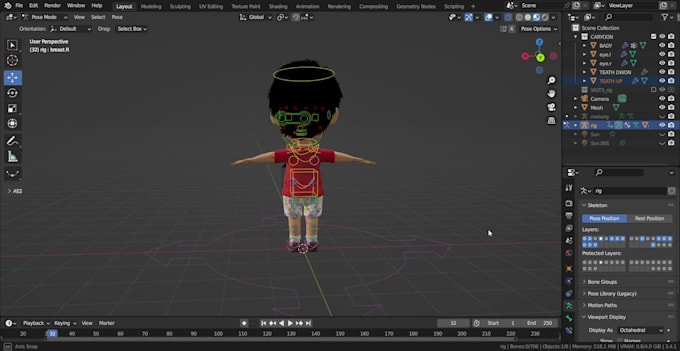 Design 3d model and cartoon characters with high quality render by ...