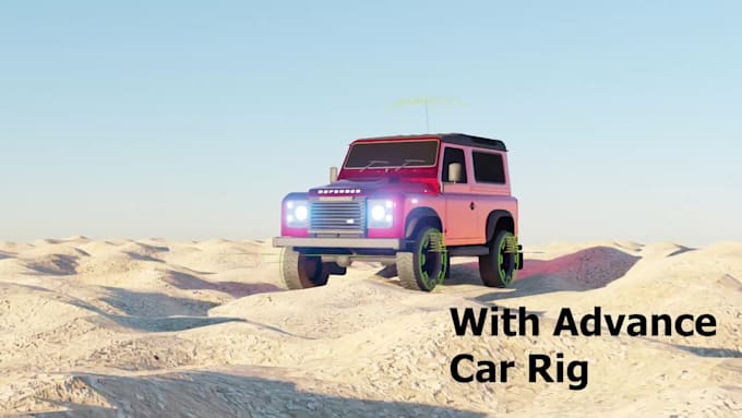 Rig your cars and vehicles in blender by Ashakaperera | Fiverr