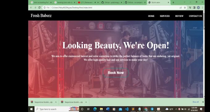 Create web design using html css and javascript by Ashalilly | Fiverr