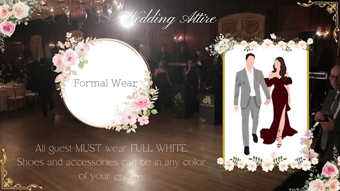 Create modern custom e invitations or invitation video by Jdfergie | Fiverr