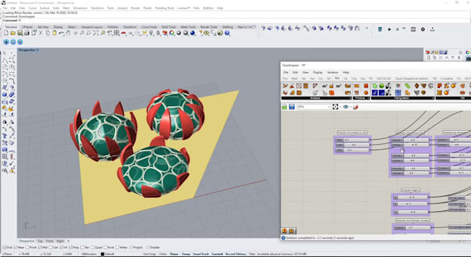 Create a parametric model in rhino and grasshopper by Maddartist | Fiverr