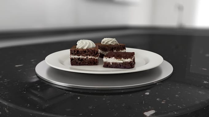 Design creative food animation, 3d model, render, photorealistic food