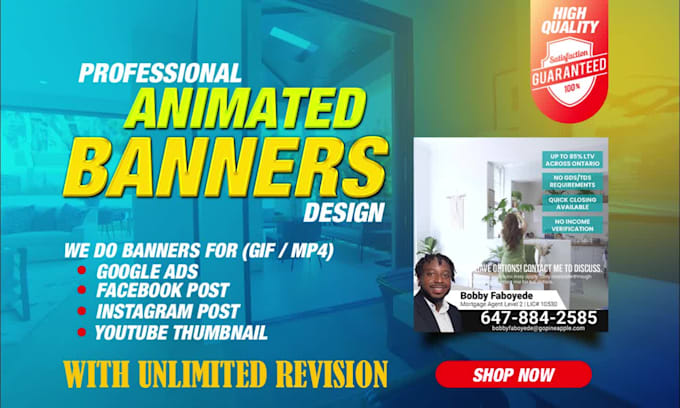 Design animated gif banner ad, html5 ads by Cap8624 | Fiverr