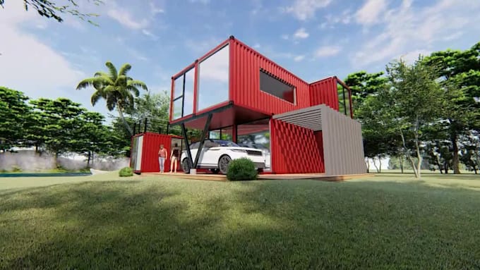 Design shipping container homes, restaurants, hotel, shops and more by Tharuka_dewshan | Fiverr