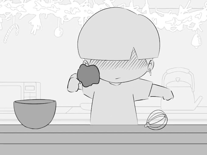 2d line art animation hand drawn frame by fame animation line art ...