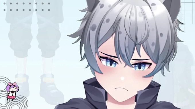 Design live2d vtuber model, rig 2d vtuber streaming avatar, live2d png ...