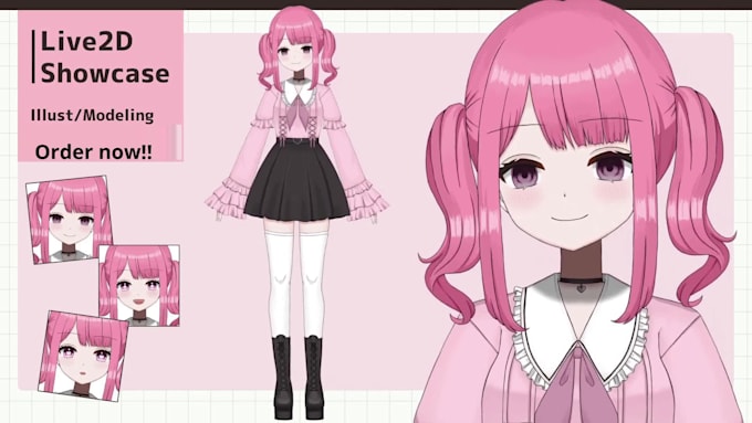 Design live2d vtuber model for vtuber anime style by Testimony_gold ...