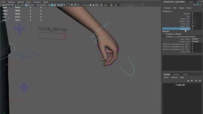 Setup 3d rigging of any style in any software, blendshapes, facial rig ...