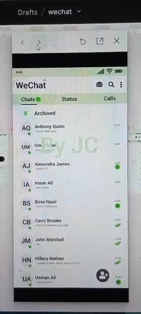 Create messaging app design in figma by Johnmarshall1 | Fiverr