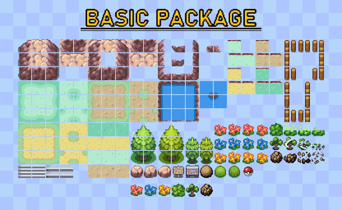 Make a pokemon tileset by Pix_studios_ | Fiverr