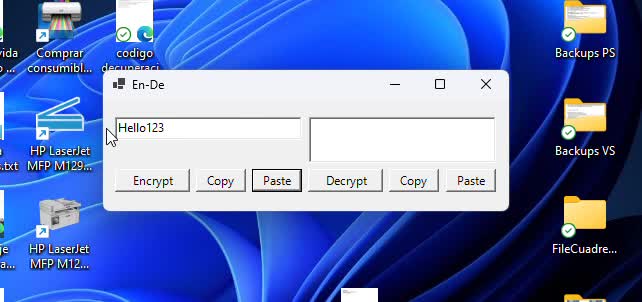 Create a windows application for encrypting and decrypting ids by ...