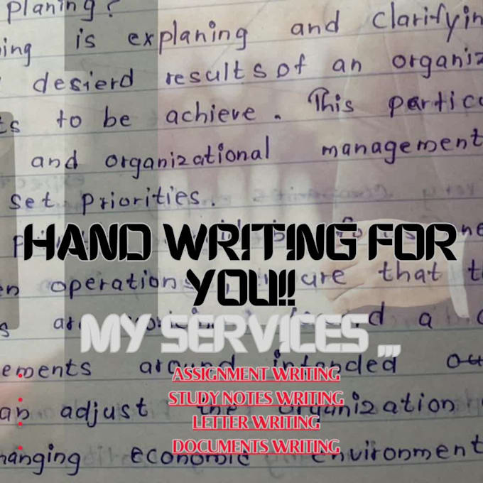 Do assignments and notes handwriting jobs for you by Mihiri96 | Fiverr