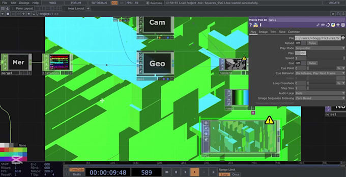 Create a touchdesigner file for your project by Vboggino | Fiverr