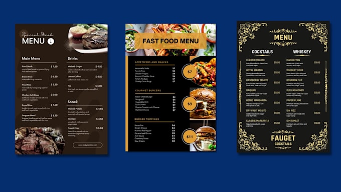 Design modern and professional restaurant menu design by ...