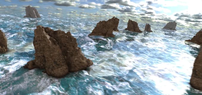 Create a custom photoreal ocean scene by Sso_productions | Fiverr